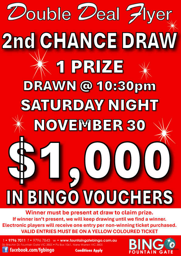Fountain Gate Bingo - Specials and Promotions